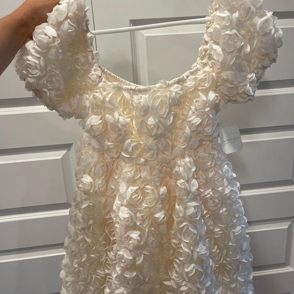 Altar'd State | Dresses | Altard State Cream Ruffled Mini Dress With ...